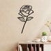 ROSE Metal Wall Decor, Floral Wall Hangings, Office Wall Art, Rose Art ...
