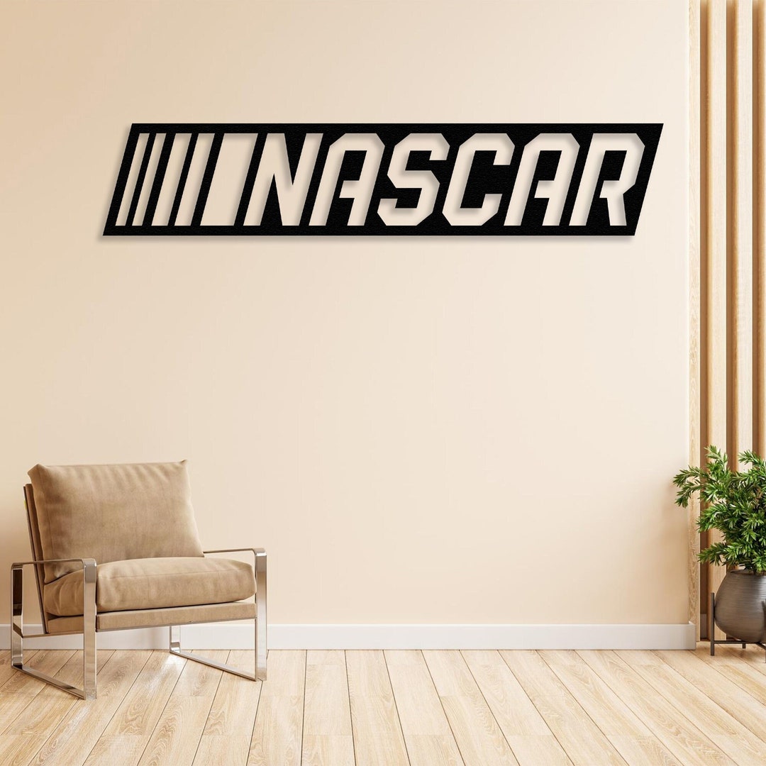 NASCAR Metal Logo Car Art Wall Decor Car Sport Wall Art - Etsy
