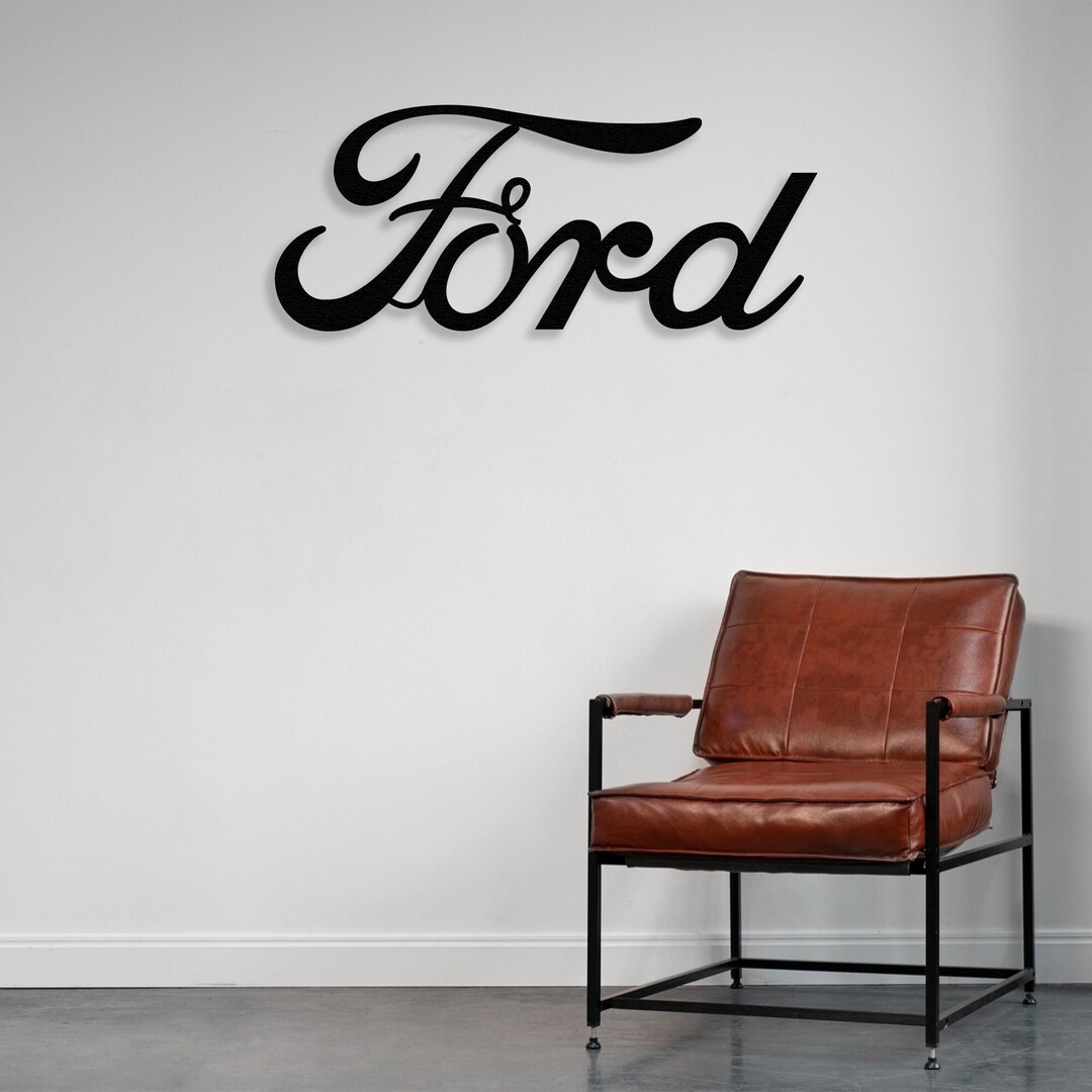 FORD Logo Metal Wall Hangings, Car Wall Art Decor, Ford Mustang, Ford ...