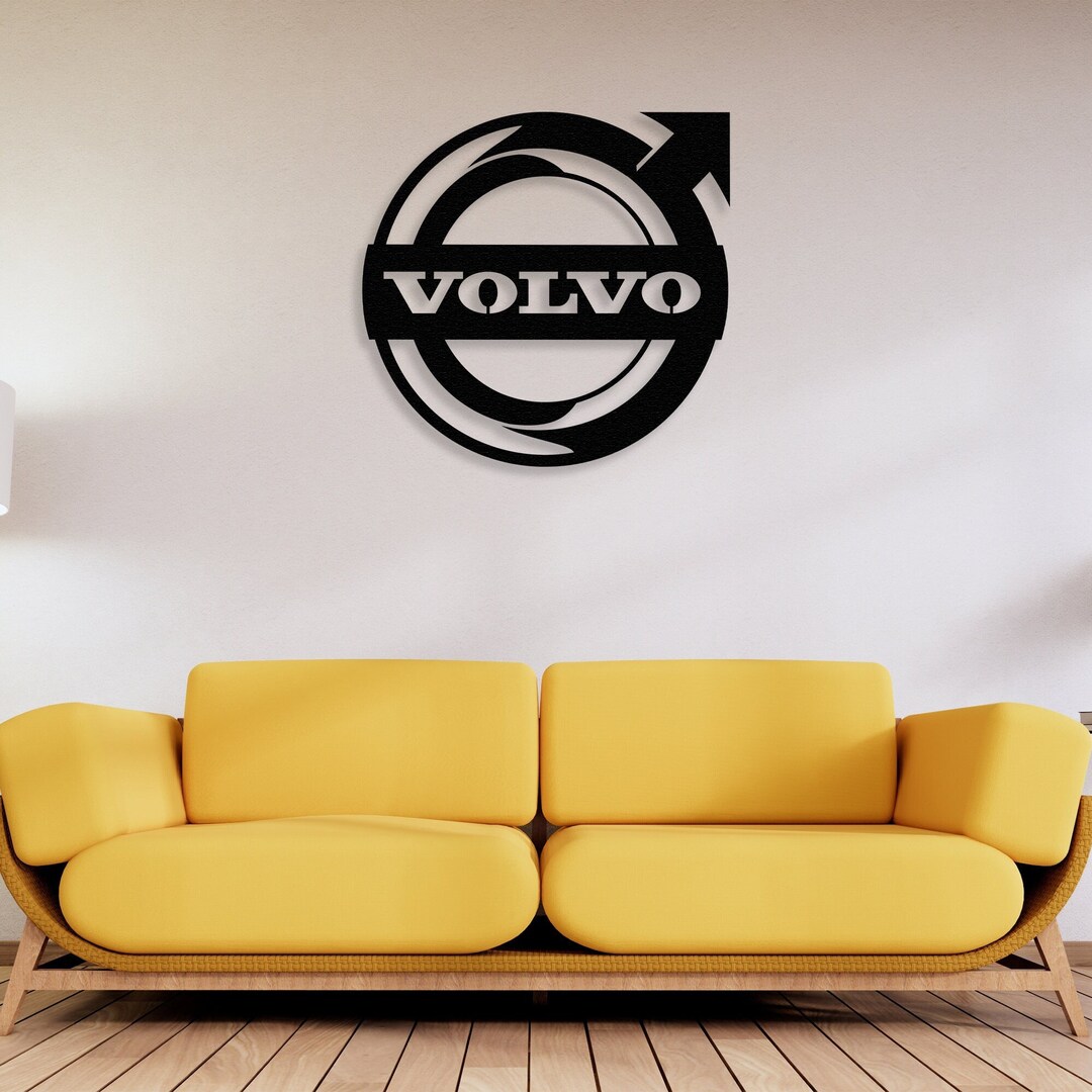 VOLVO Logo Metal Wall Decor, Car Wall Art, Gift for New Car, Garage ...