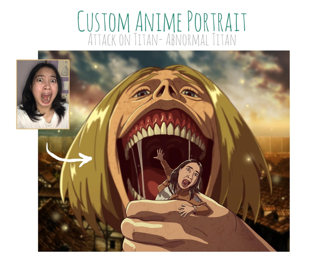 Custom Anime Portrait Drawing Cartoon Personalized Art Digital ...