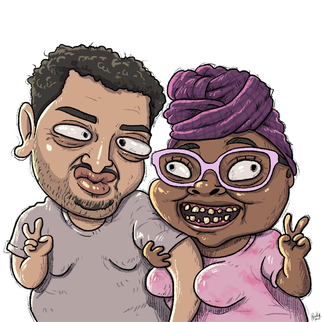 Ugly Portrait, Custom Bad, Funny, Cute, Badly Drawn, Poorly, Crazy, Pet ...