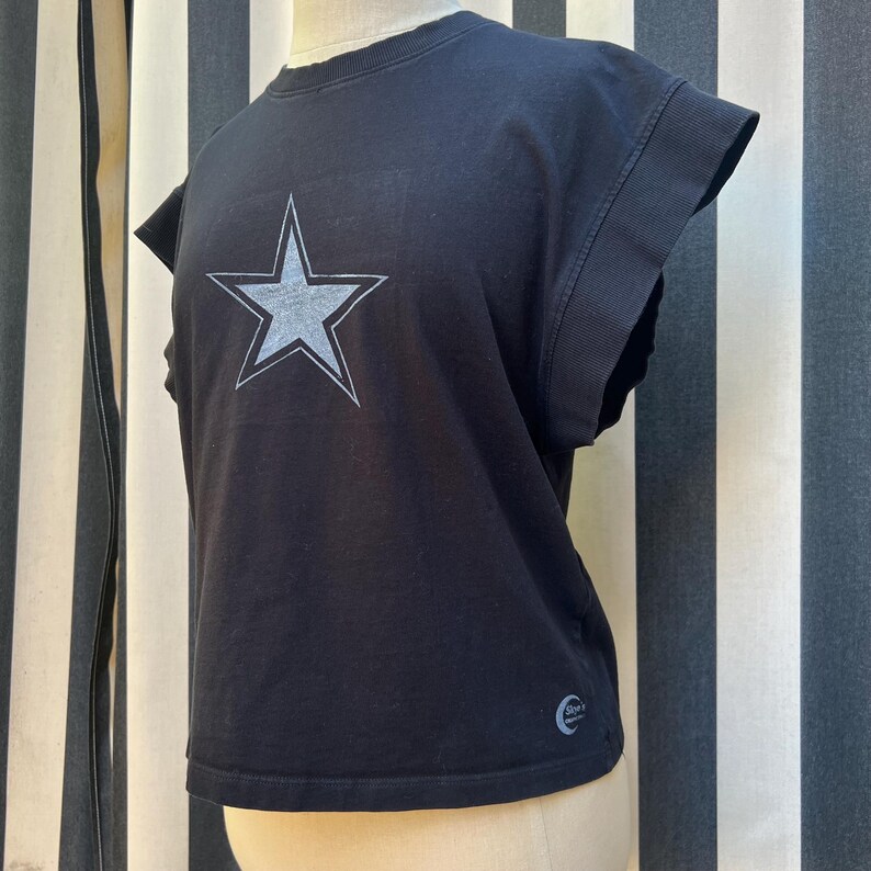 Slanted Star Handprinted Muscle Tank - Etsy