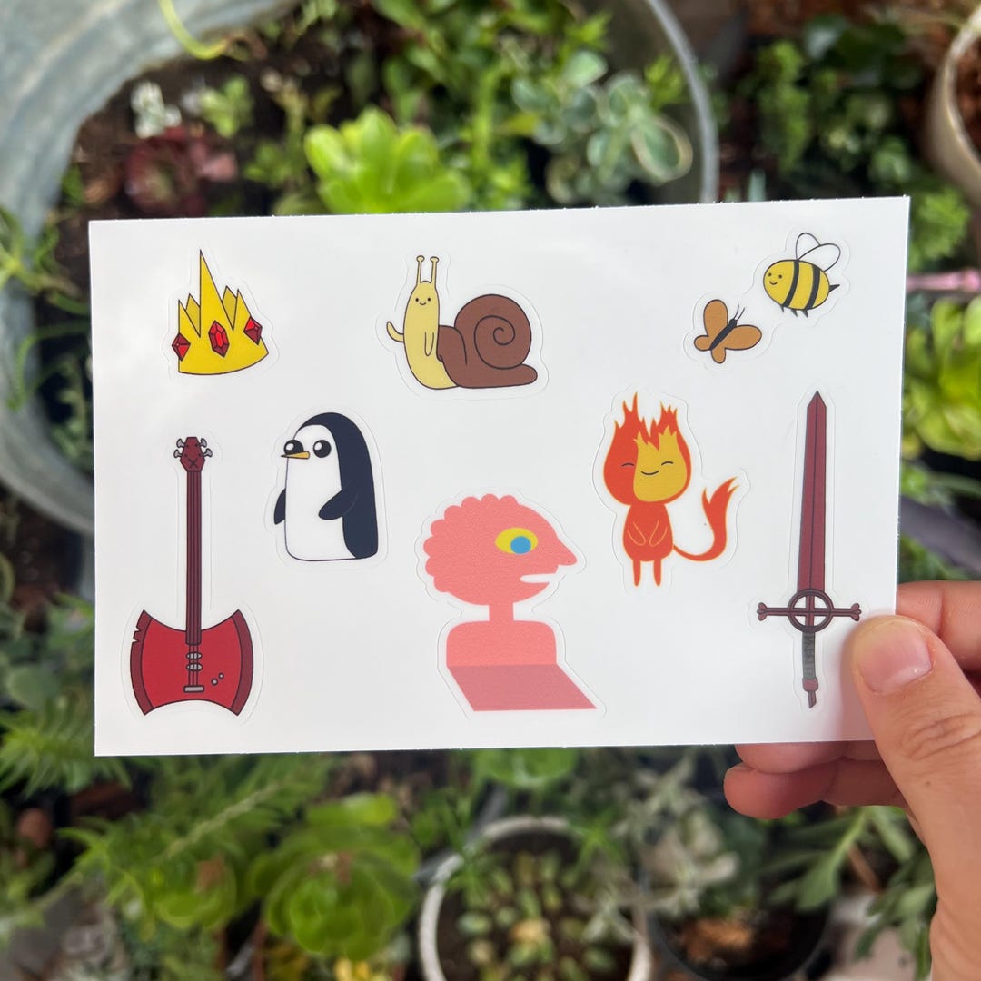 Adventure Time Sticker Sheet - Etsy
