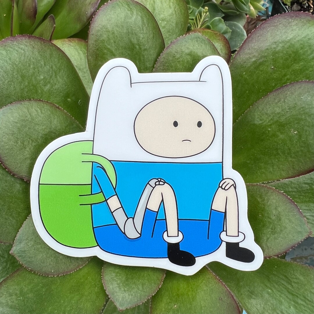Finn Adventure Time Sticker - Etsy