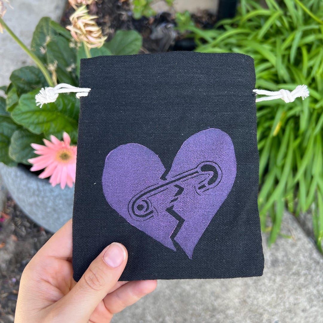 Broken Heart Mini Zipper Pouch - Etsy
