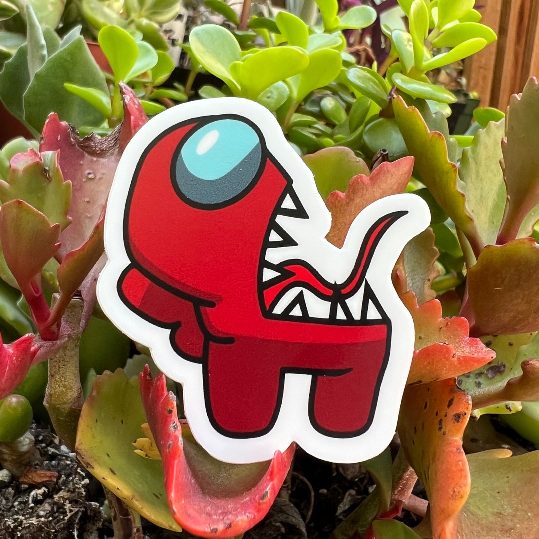 Red Imposter Among Us Sticker - Etsy