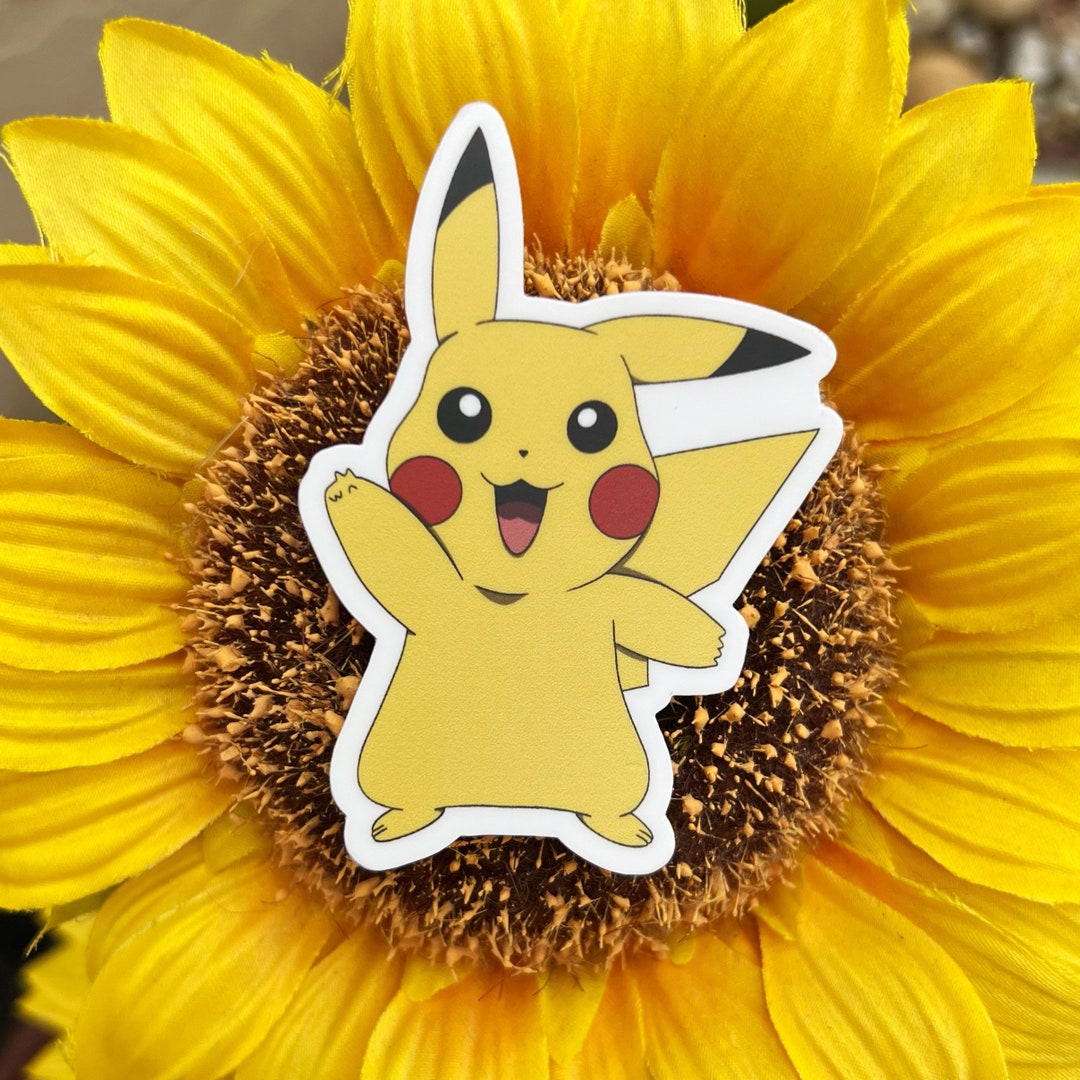 Pikachu Pokèmon Peace Sign Sticker - Etsy
