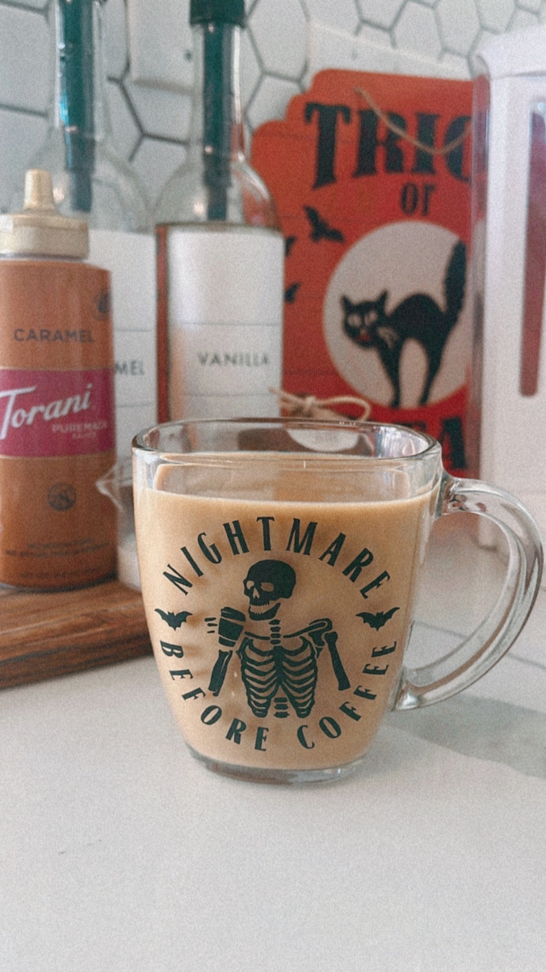 Halloween Mug Skeleton Mug Skull Mug Nightmare Before - Etsy