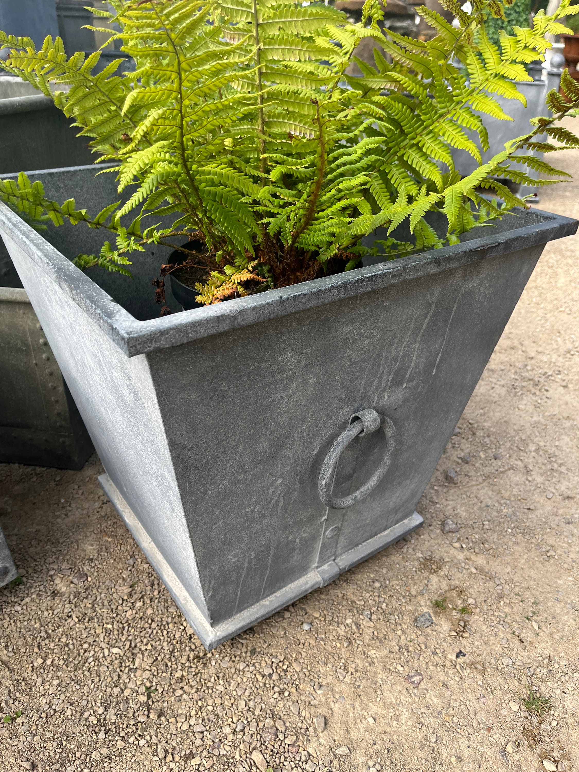 Galvanised Tapered Planter - Zinc Planters - Etsy UK