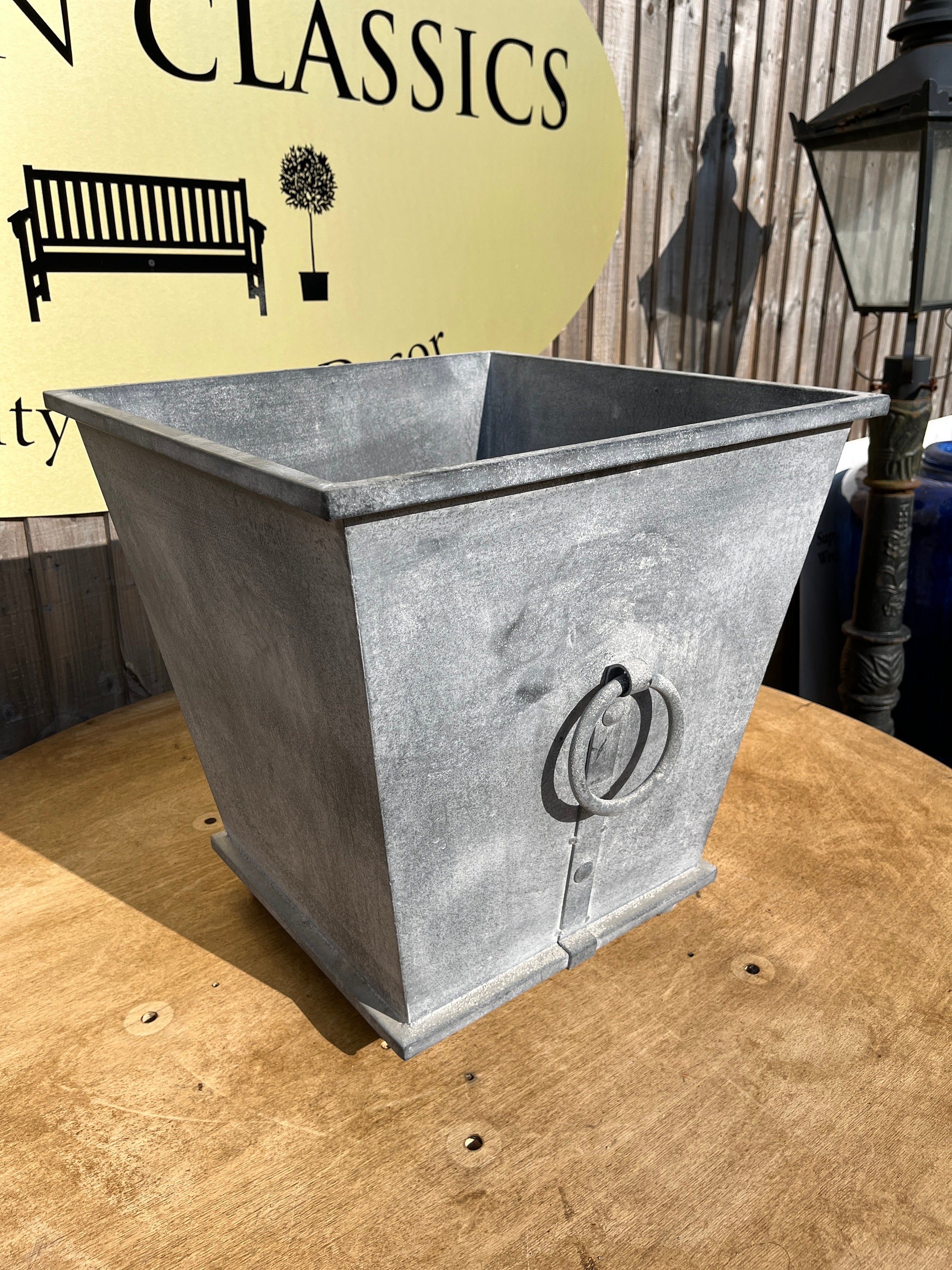 Galvanised Tapered Planter - Zinc Planters - Etsy UK