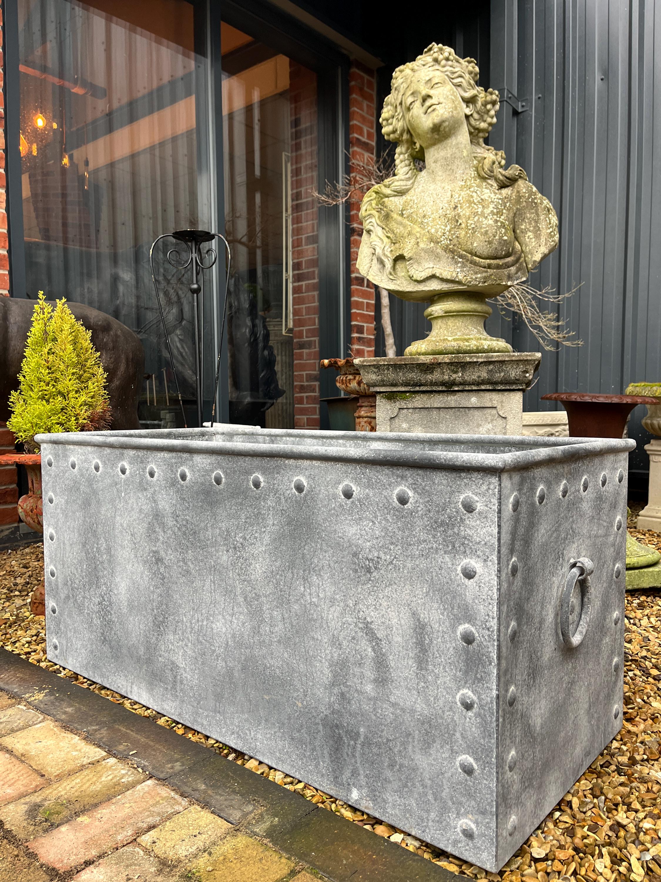 110 Cm Galvanised Trough - Metal Garden Trough - Etsy UK