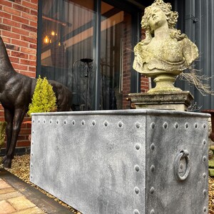 110 Cm Galvanised Trough - Metal Garden Trough - Etsy UK