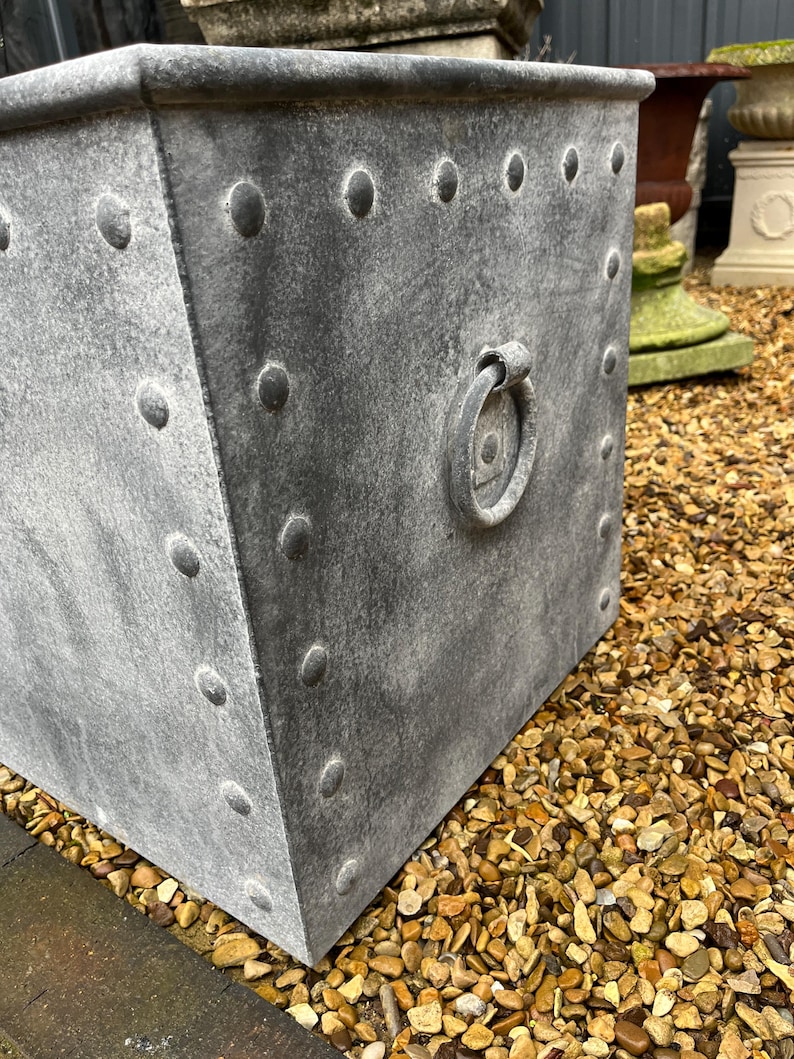 110 Cm Galvanised Trough - Metal Garden Trough - Etsy UK