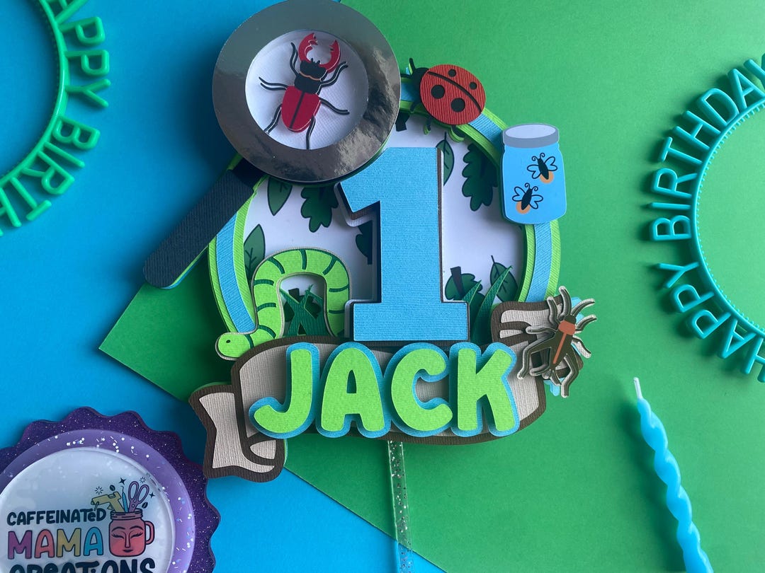 Bug Birthday Cake Topper: Insect Party Decoration - Etsy