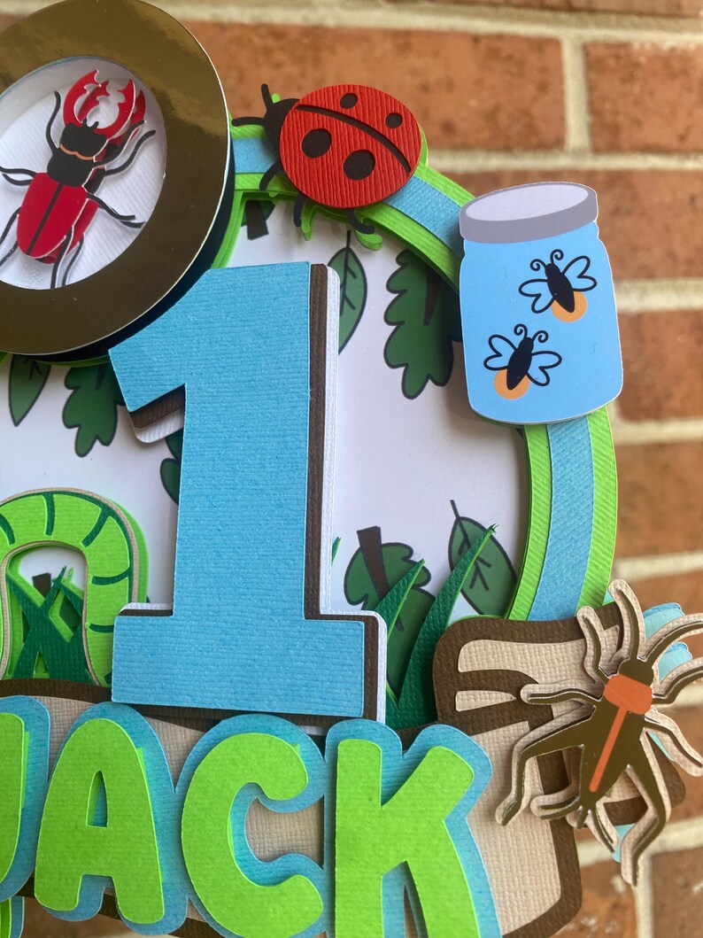 Bug Birthday Cake Topper: Insect Party Decoration - Etsy