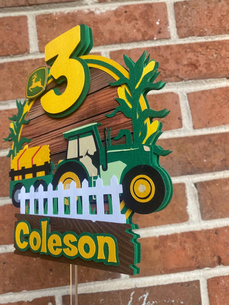 Tractor Cake Topper - Etsy