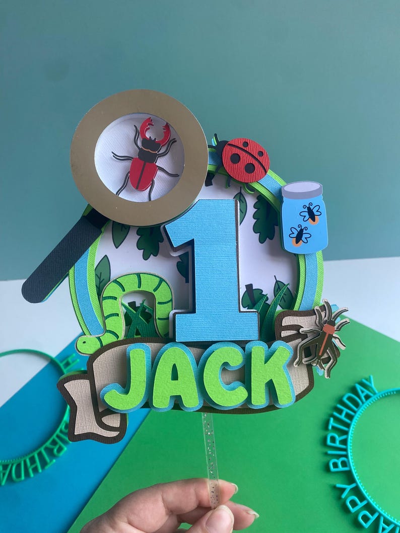 Bug Birthday Cake Topper: Insect Party Decoration - Etsy