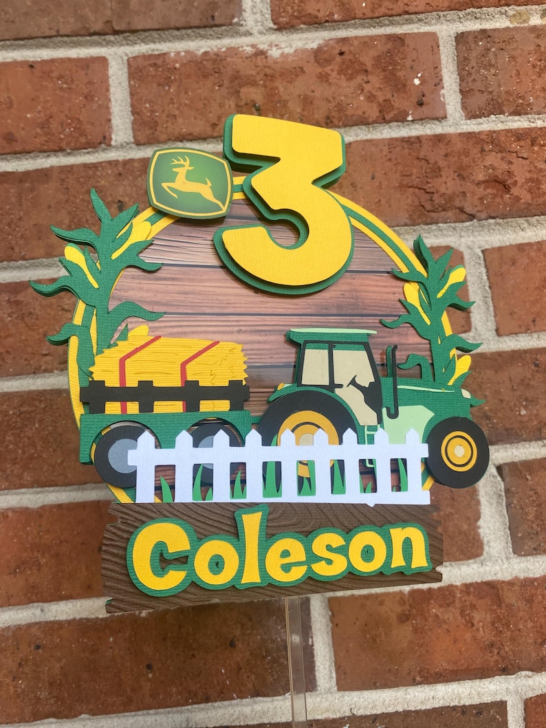Tractor Cake Topper - Etsy
