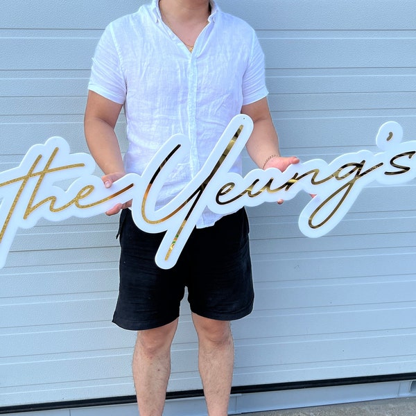 Double Layer Backdrop Sign - Etsy