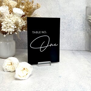 Acrylic Table Number Script Font Wedding Decor Wedding Table Numbers - Etsy