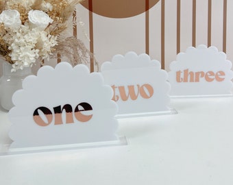 Arch Table Numbers Table Numbers Acrylic Table Numbers - Etsy