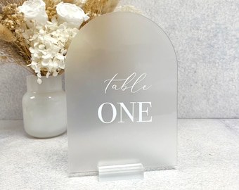 Custom Acrylic Menu / Custom Table Number Combo - Etsy