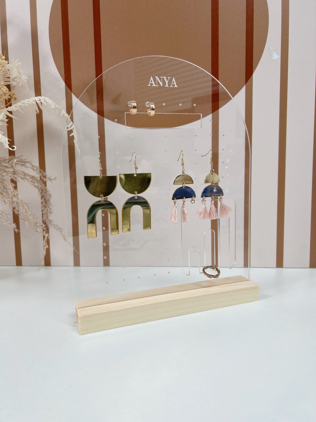 Acrylic Jewelry Display Case Arch Custom Gift Gifts for Her - Etsy