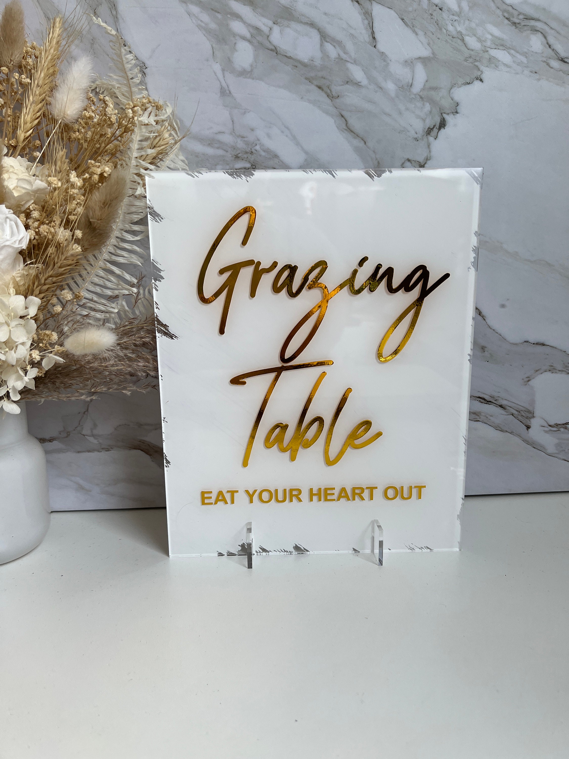 Acrylic Grazing Table Sign Painted - Etsy