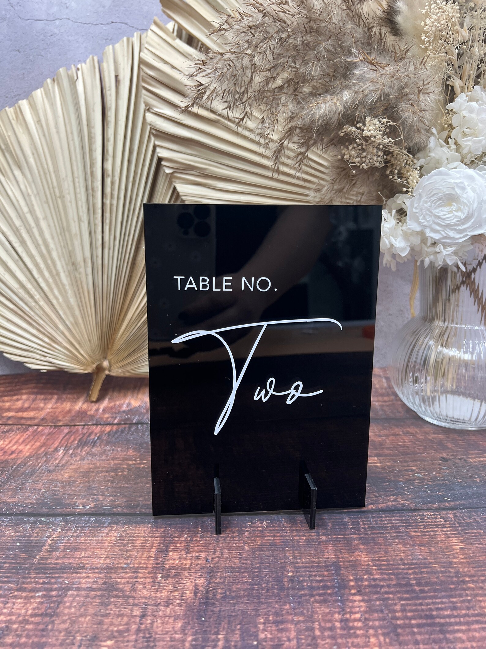 Acrylic Table Number Script Font Wedding Decor Wedding - Etsy