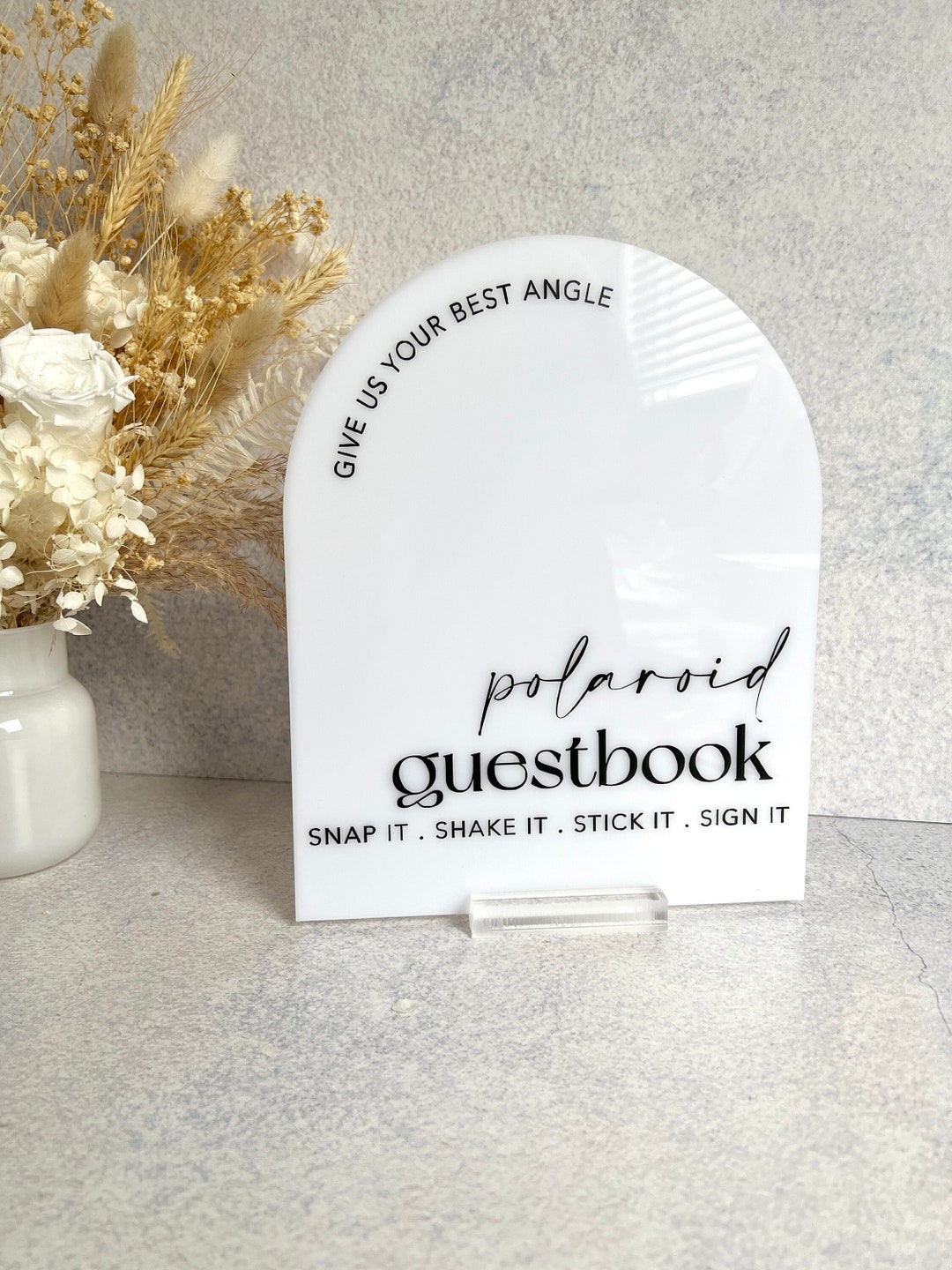 Arch Guest Book Sign Polaroid Sign Wedding Decor - Etsy Canada