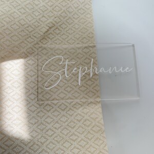 Custom Acrylic Tag/name Place Rectangle - Etsy Canada