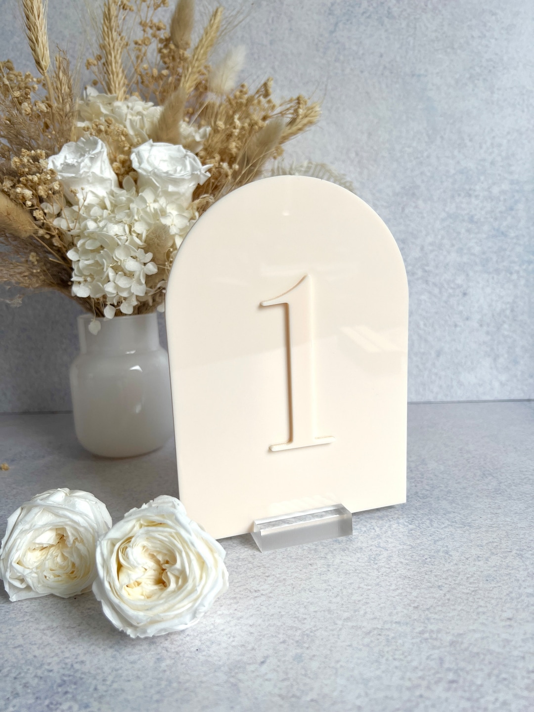 Acrylic Table Number With 3D Numbers - Etsy