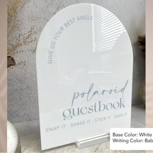 Arch Guest Book Sign Polaroid Sign Wedding Decor - Etsy Canada