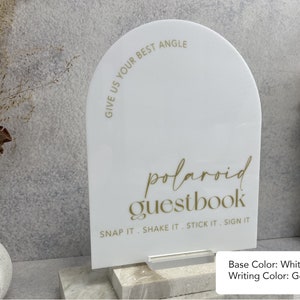 Arch Guest Book Sign Polaroid Sign Wedding Decor - Etsy Canada