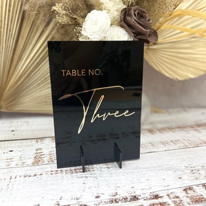 Acrylic Table Number Script Font Wedding Decor Wedding - Etsy
