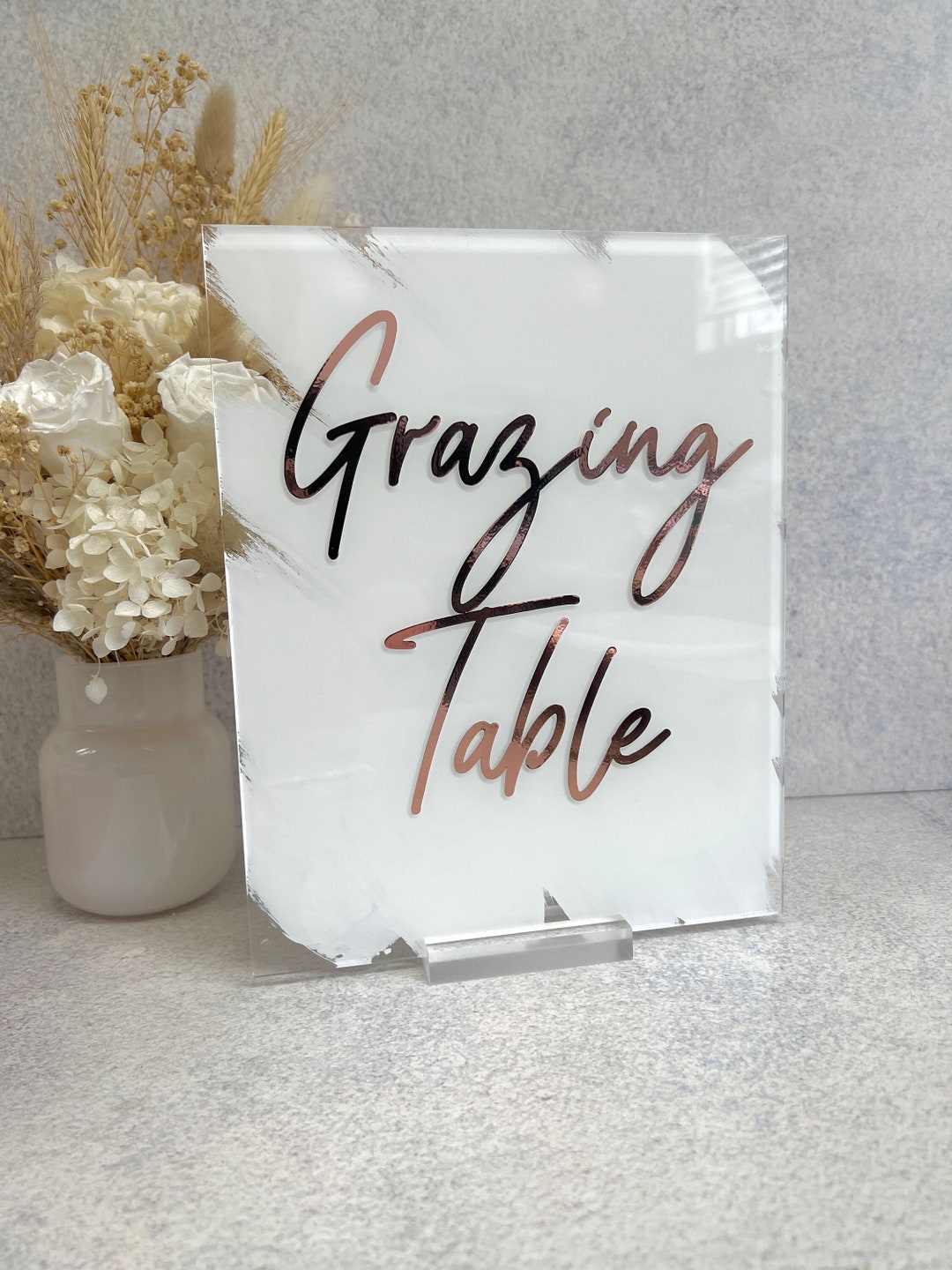 Acrylic Grazing Table Sign - Painted - Etsy
