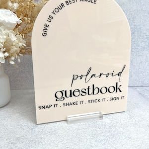 Arch Guest Book Sign Polaroid Sign Wedding Decor - Etsy Canada