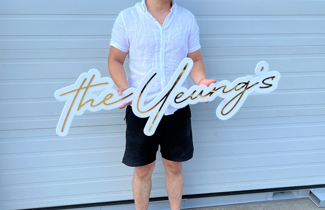 Double Layer Sign With 3D Writing | Backdrop Sign | Wedding Sign - 3 Ft ...