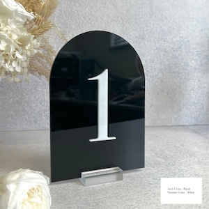Acrylic Table Number With 3D Numbers - Etsy