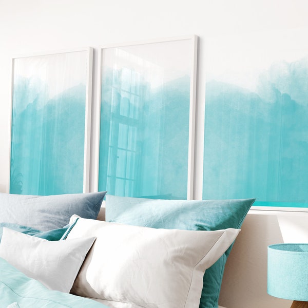 Turquoise Wall Art - Etsy