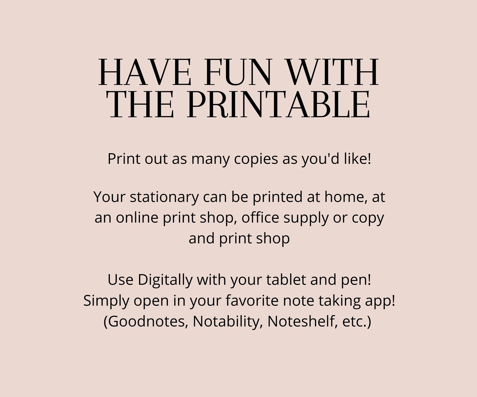 Printable Stationary Paper Digital Note Paper Lined and - Etsy