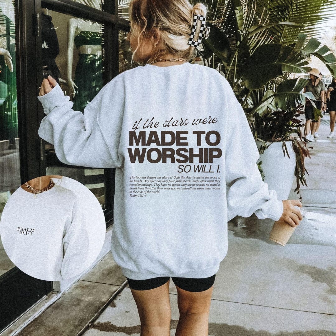 Made to Worship Christian Girl Shirt, Aesthetic Christian Girl Gifts ...