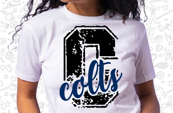 Colts Svg Grunge Svg Distressesd Svg Cut for Cricut and | Etsy