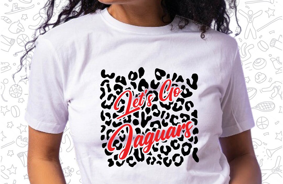 Let's Go Jaguars Svg, Leopard Print Svg, Mascot Svg - Etsy