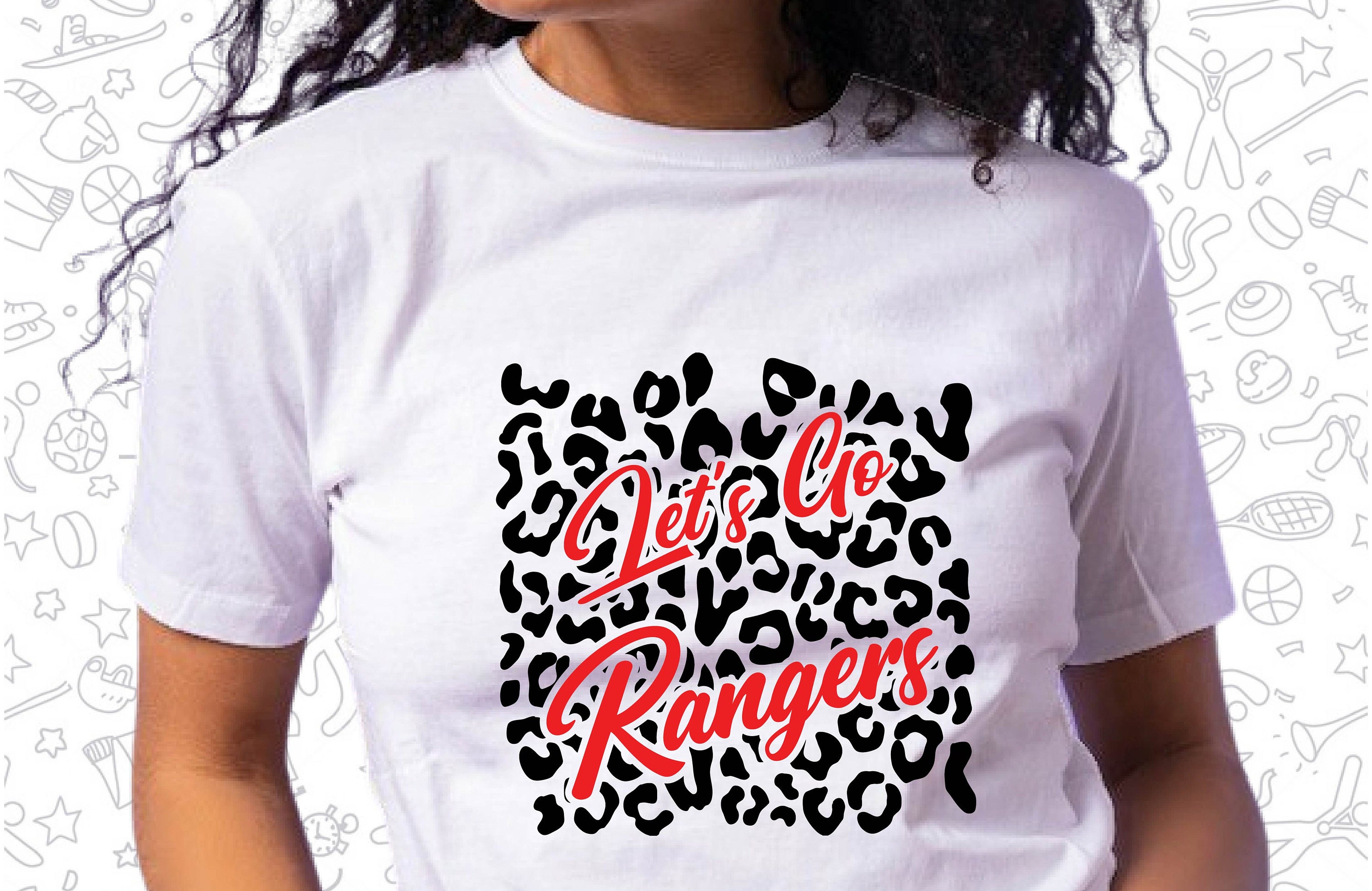Let's Go Rangers Svg Leopard Print Svg Mascot Svg - Etsy