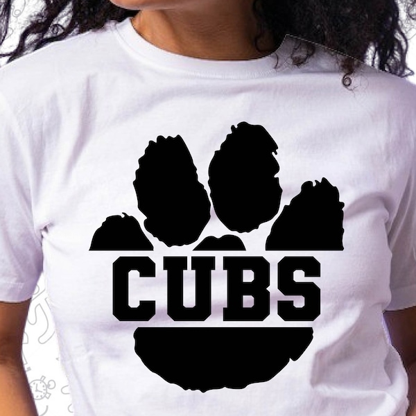 Cubs School Spirit Svg - Etsy