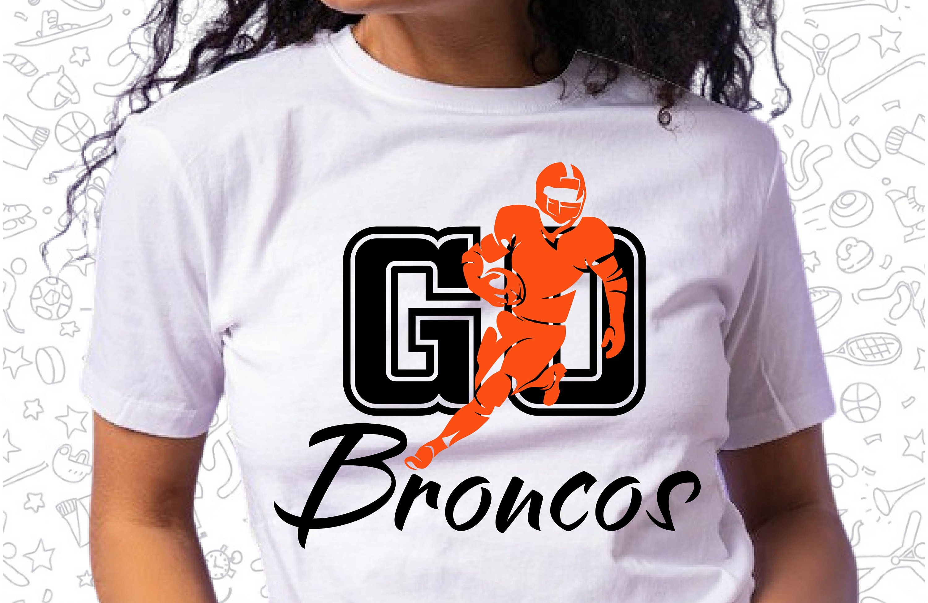 Go Broncos Svg Broncos Svg Cut for Cricut and Silhoutte | Etsy