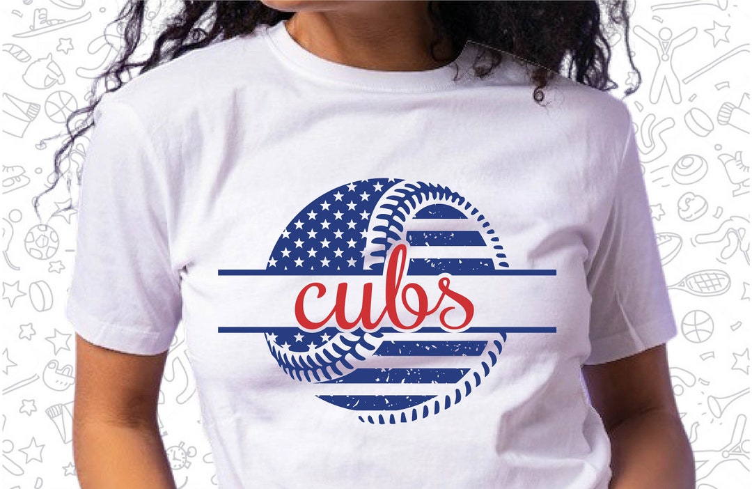 Cubs Svg, American Flag Svg, US Baseball Svg, Cut for Cricut and ...