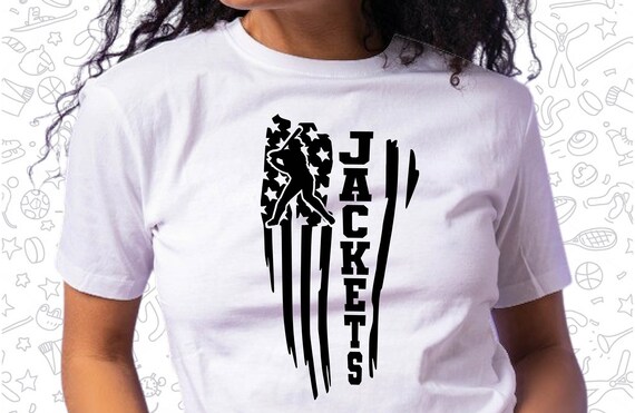 Jackets Svg American Flag Svg Baseball Player Svg Cut for - Etsy